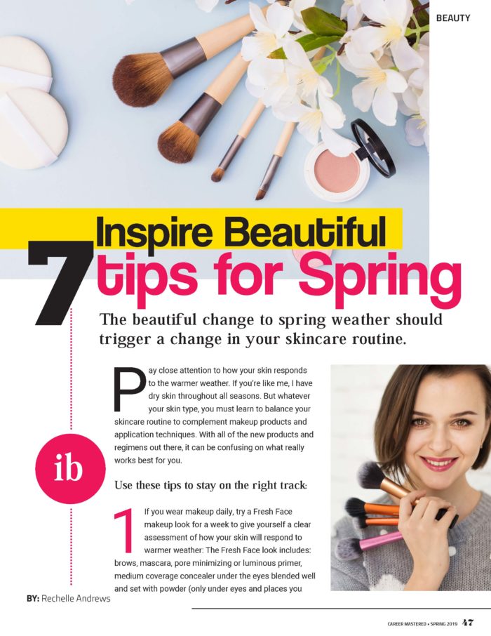 7 Beauty Tips for Spring | Career Mastered